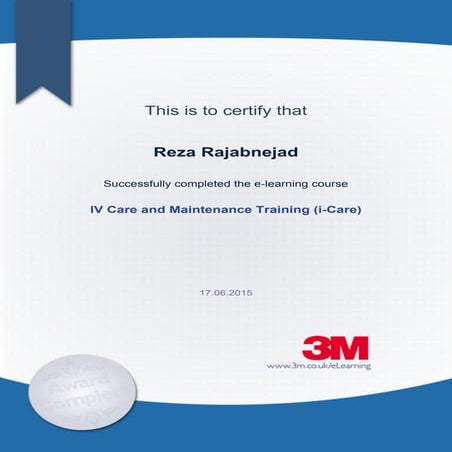 certificate-3M-I care | PDF