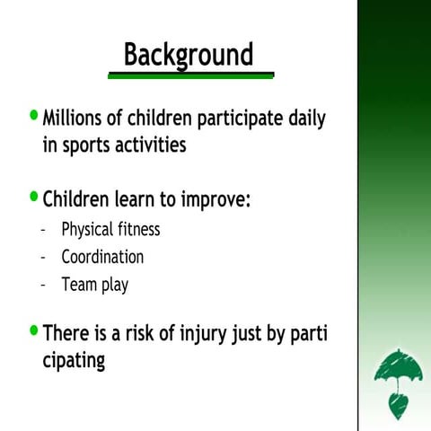 Sports injury prevention | PPTX