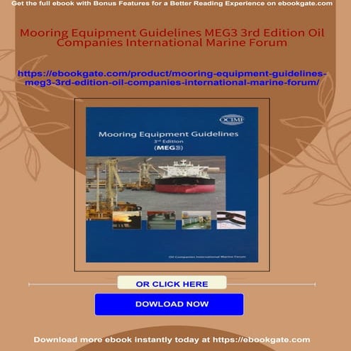 Mooring Equipment Guidelines MEG3 3rd Edition Oil Companies ...