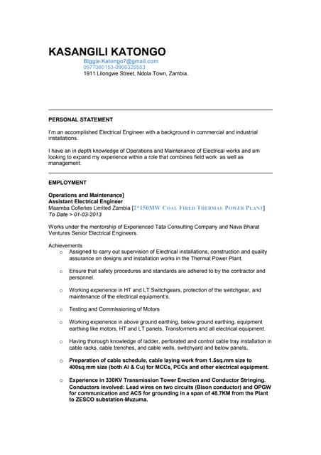 ELECTRICAL DESIGN ENGINEER LT & HT PANELS | PDF | Civil Engineering ...