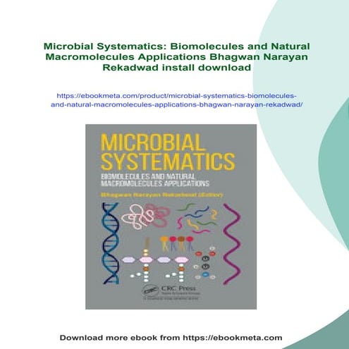 Microbial Systematics: Biomolecules and Natural Macromolecules ...