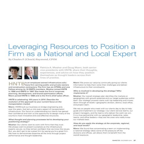 Leveraging Resources to Position a Firm - Dec 2014 Marketer | PDF ...