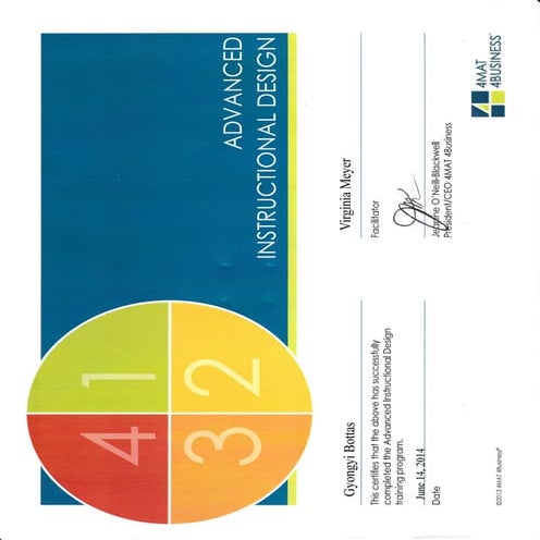 Advanced Instructional Design - 4MAT | PDF