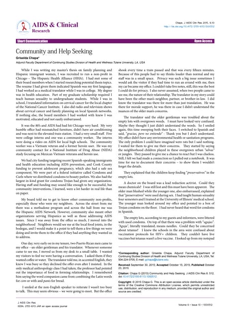 Personal Statement Public Health | PDF