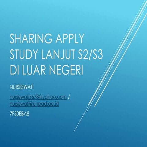 SHARING STUDY LANJUT S3 new | PPTX