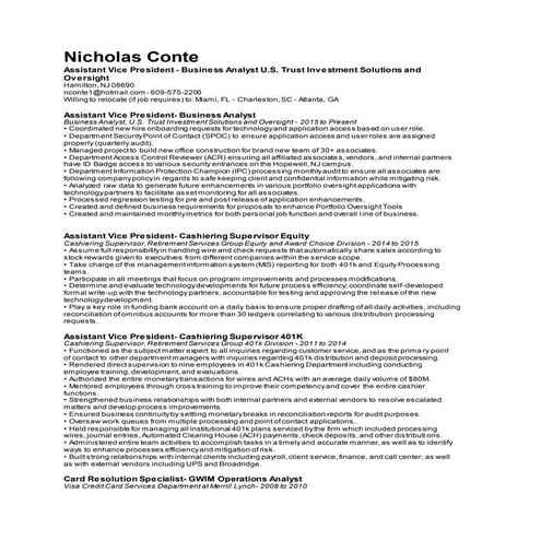 Nicholas Conte Final Resume 2016 | DOCX