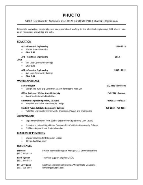 Updated Resume | PDF