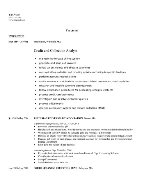 Ann resume 2016 | DOC