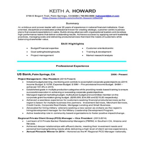 Keith A. Howard Resume Final | DOCX