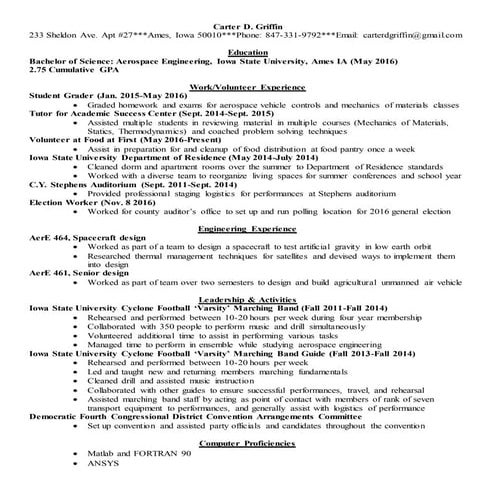 Carter Resume | DOCX