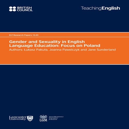 Gender and Sexuality in English Language Education. Focus on Poland | PDF