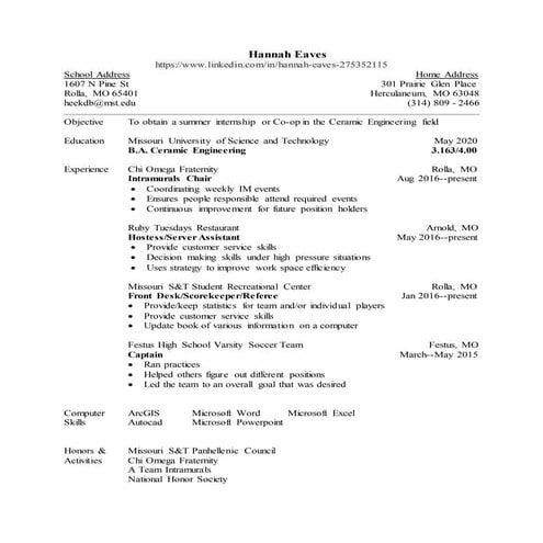 Resume Final Draft | PDF