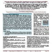 A Study to Evaluate the Effectiveness of Structured Teaching Programme ...