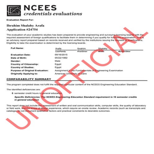 NCEES_Credential Evaluations | PDF