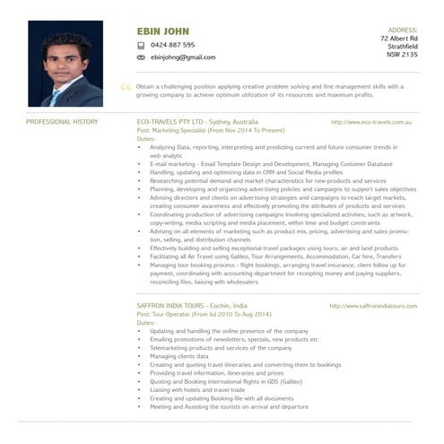 ebinjohn detailed resume MS | PDF