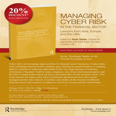 Managing Cyber Risk in the Financial Sector. Lessons from Asia, Europe ...