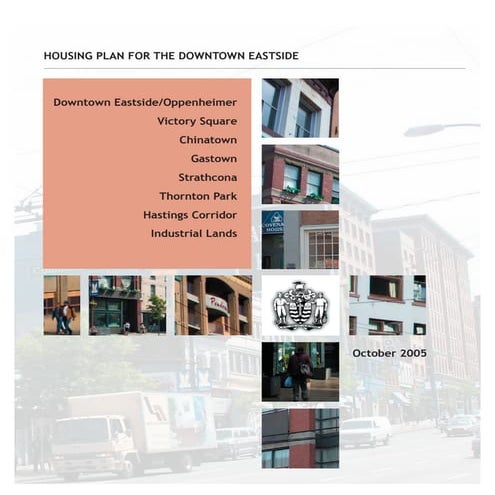 2005 - DTES Housing Plan | PDF