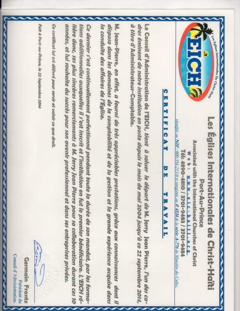 Certificat OCPAH IFAC | PDF