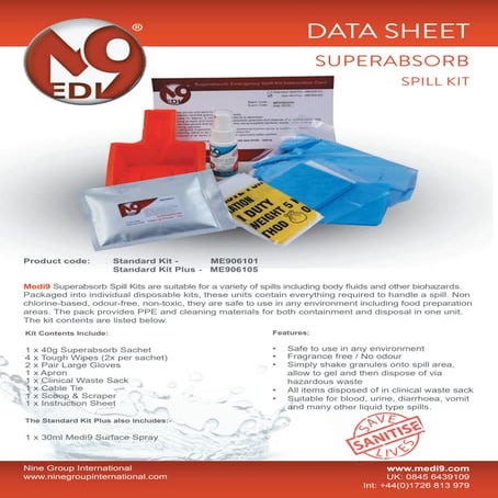 Medi9 Data Sheet - Superabsorb | PDF