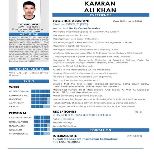KAMRAN Resume (LA) | PDF