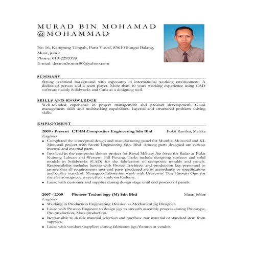 Resume Murad_071113 | PDF