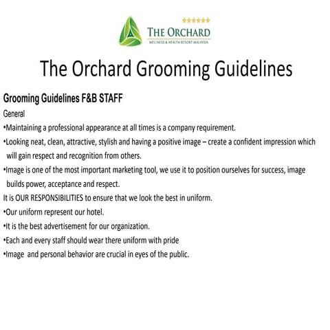 HOSPITALITY INDUSTRY GROOMING STANDARDS.pptx