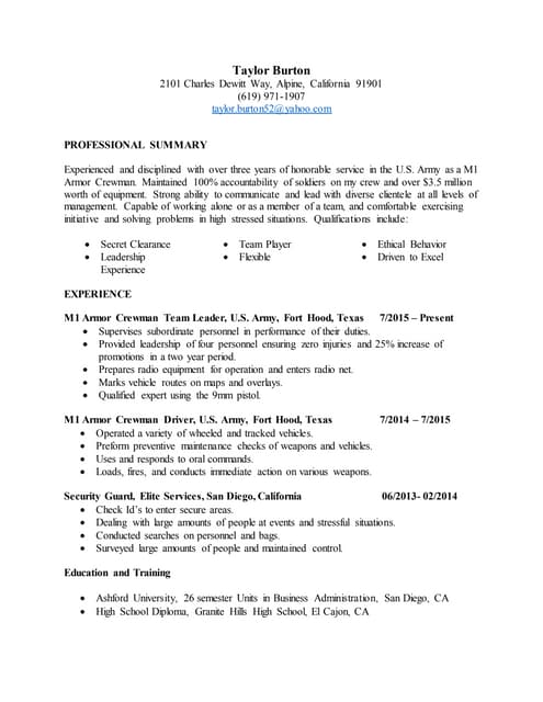 Caleb Long resume | PDF