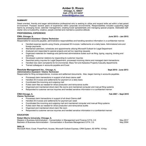 resume template 2 | DOC