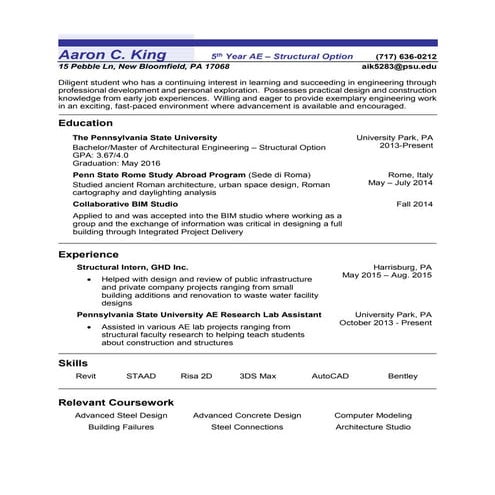 AAA resume radar | DOCX