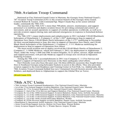 78th aviation troop command | DOCX
