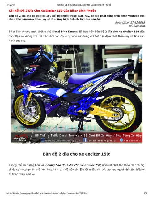 Xe Winner 150 Độ Giải Nhất Cuộc Thi Honda Tổ Chức | PDF