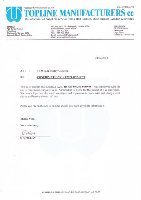 Frontier letter of recommendation | PDF