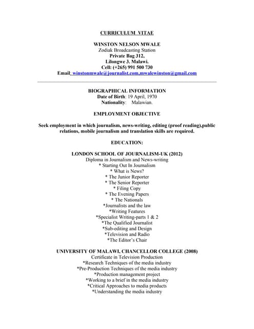 CURRICULUM VITAE OLUREMI S core new | PDF