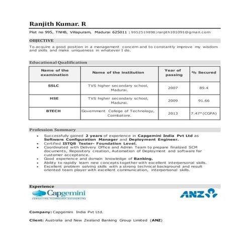 Ranjith new | DOCX | Operating Systems | Computer Software and Applications