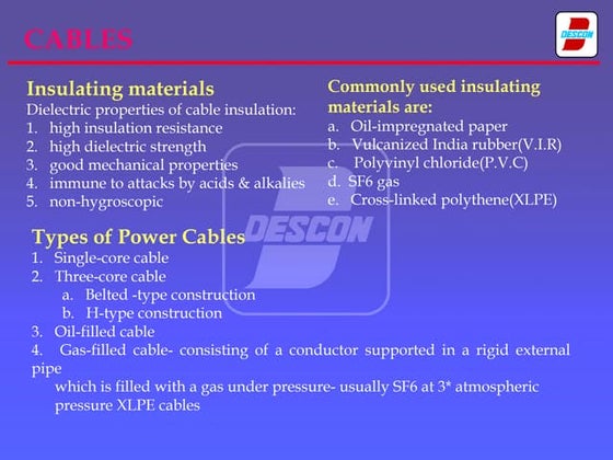 Design and construction of underground cable transmission line | PPTX