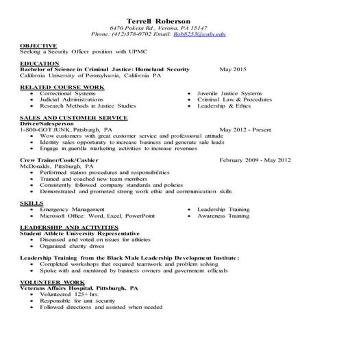 finished resume | DOCX