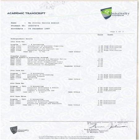 Academic certificates | PDF