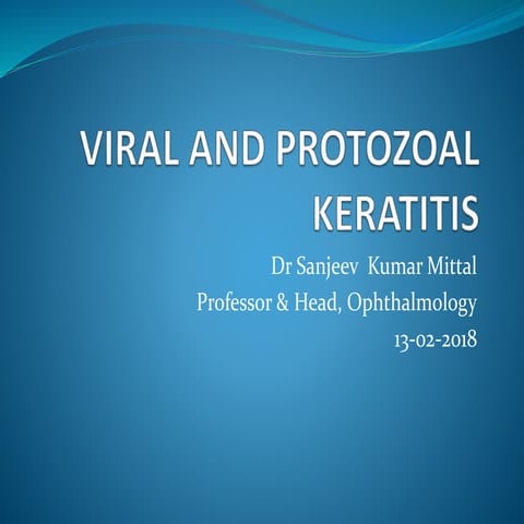 792 Viral Protozoal Corneal Ulcer Pptx