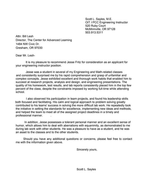 Reference letter by Prof. Bernasconi POLIMI MECC | PDF