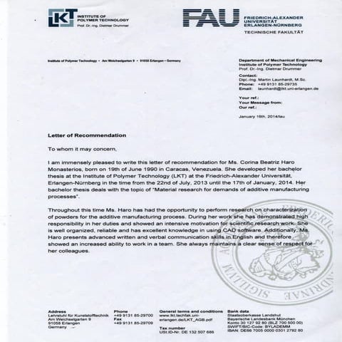 Recommendation letter LKT | PDF