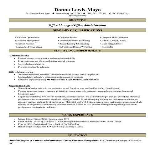 Bianca Williams new professional resume | DOC