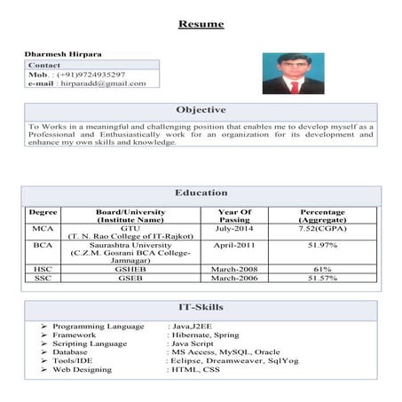 Dharmesh_Resume_2 | PDF