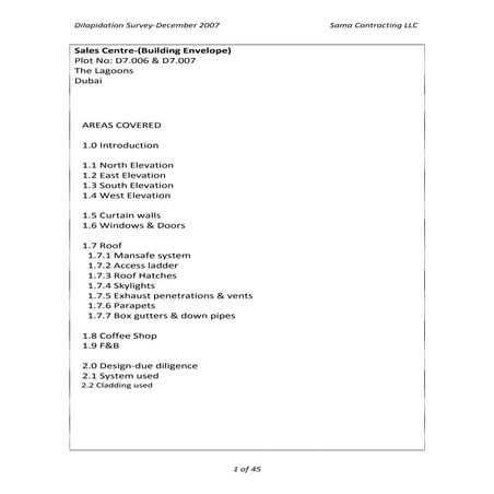 Dilapidation Survey Report | PDF