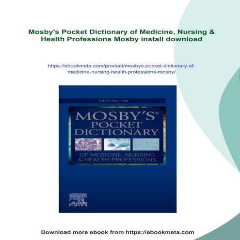 Mosby's Pocket Dictionary of Medicine, Nursing & Health Professions ...