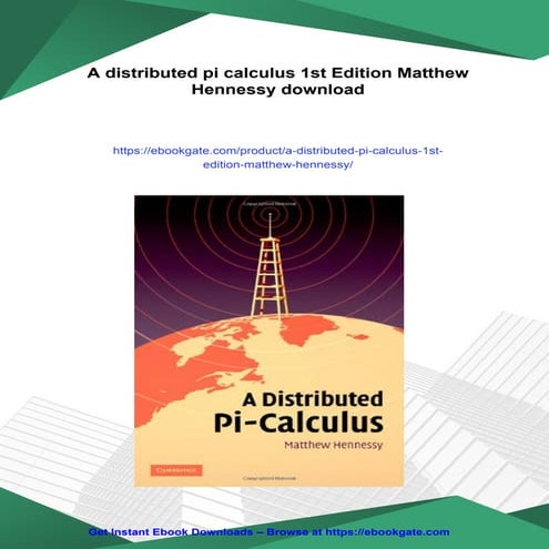 A distributed pi calculus 1st Edition Matthew Hennessy | PDF