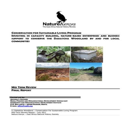 Mid Term Review Report for the DFID Funded CFSL Project in Malindi by ...