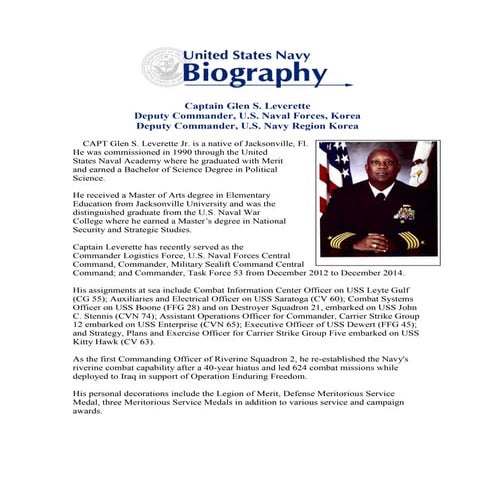 CAPT Leverette | PDF