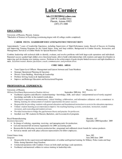 Ernest "Chip" Gross Guerrilla Resume | PDF