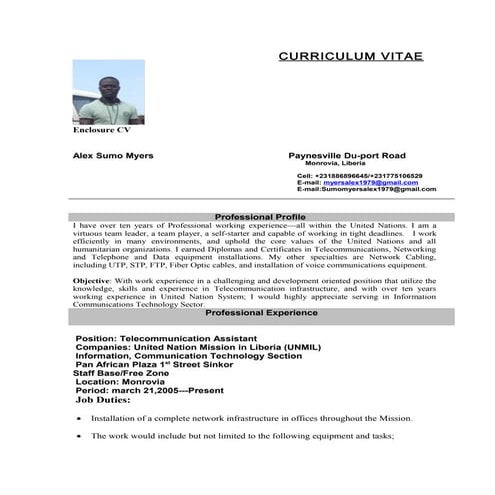 Alex myers sumo resume | DOCX