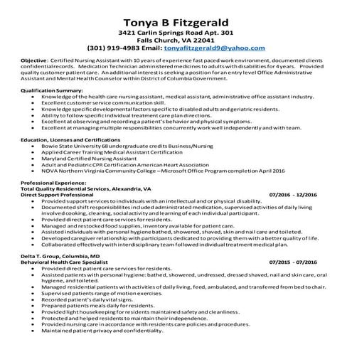 Tonya Resume Revised v2 | DOCX
